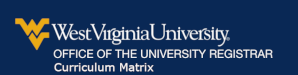 WVU Curriculum Matrix